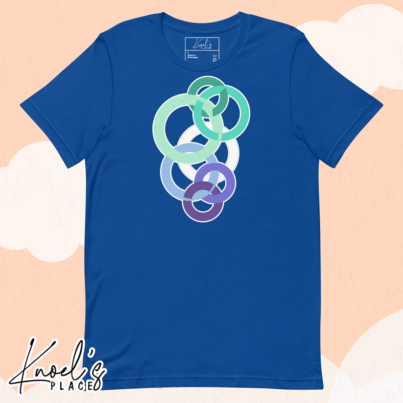 Stealth Geometric Gay Pride Flag Unisex T-shirt – knoelsplace