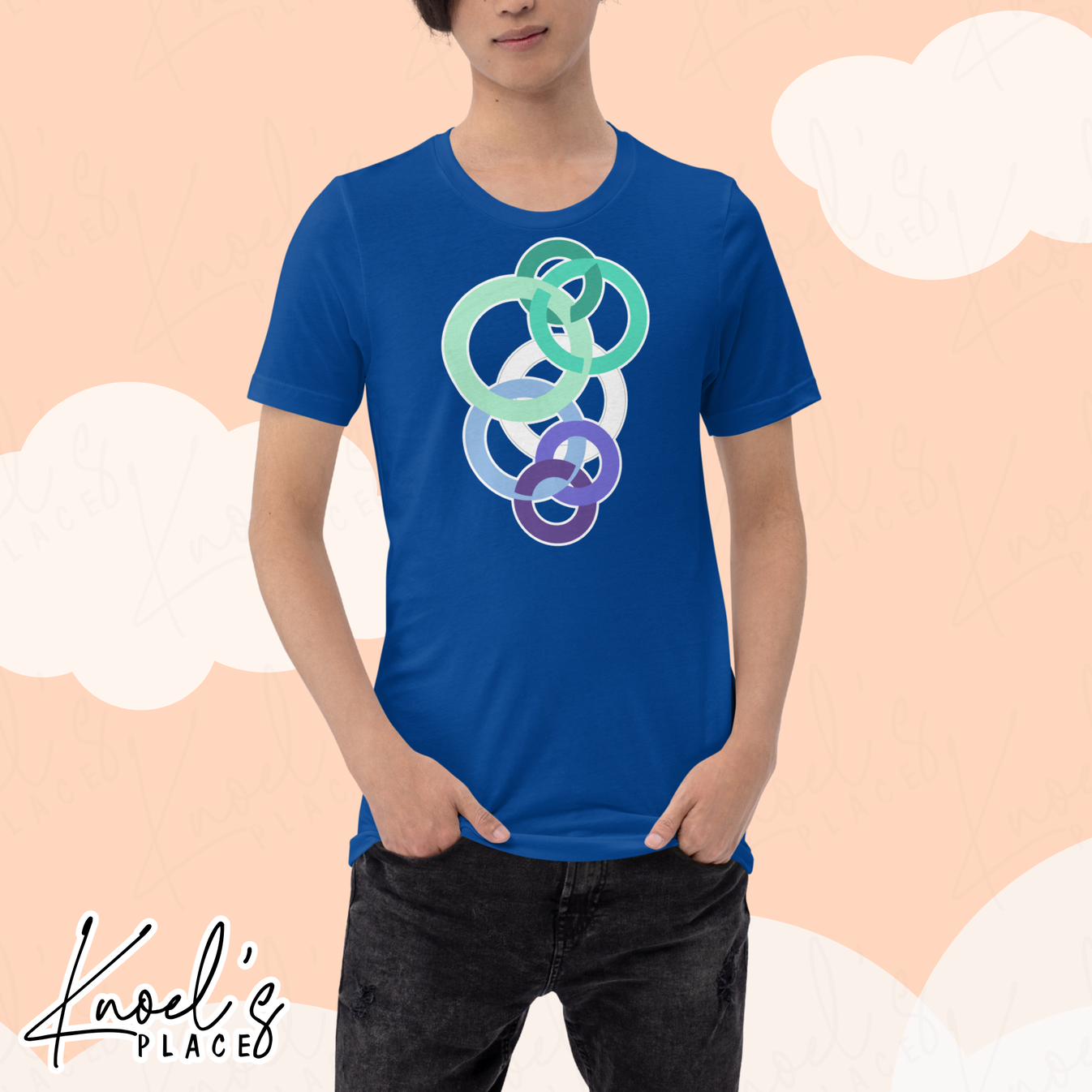 Stealth Geometric Gay Pride Flag Unisex T-shirt – knoelsplace