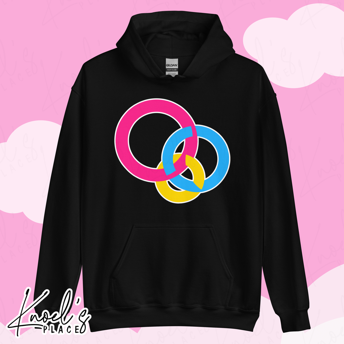 Stealth Geometric Pansexual Pride Flag Unisex Hoodie – knoelsplace